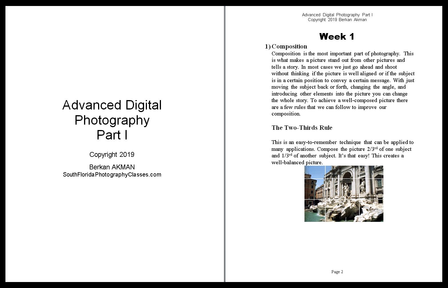 Advanced Photography Part 1 - South Florida Photography Classes