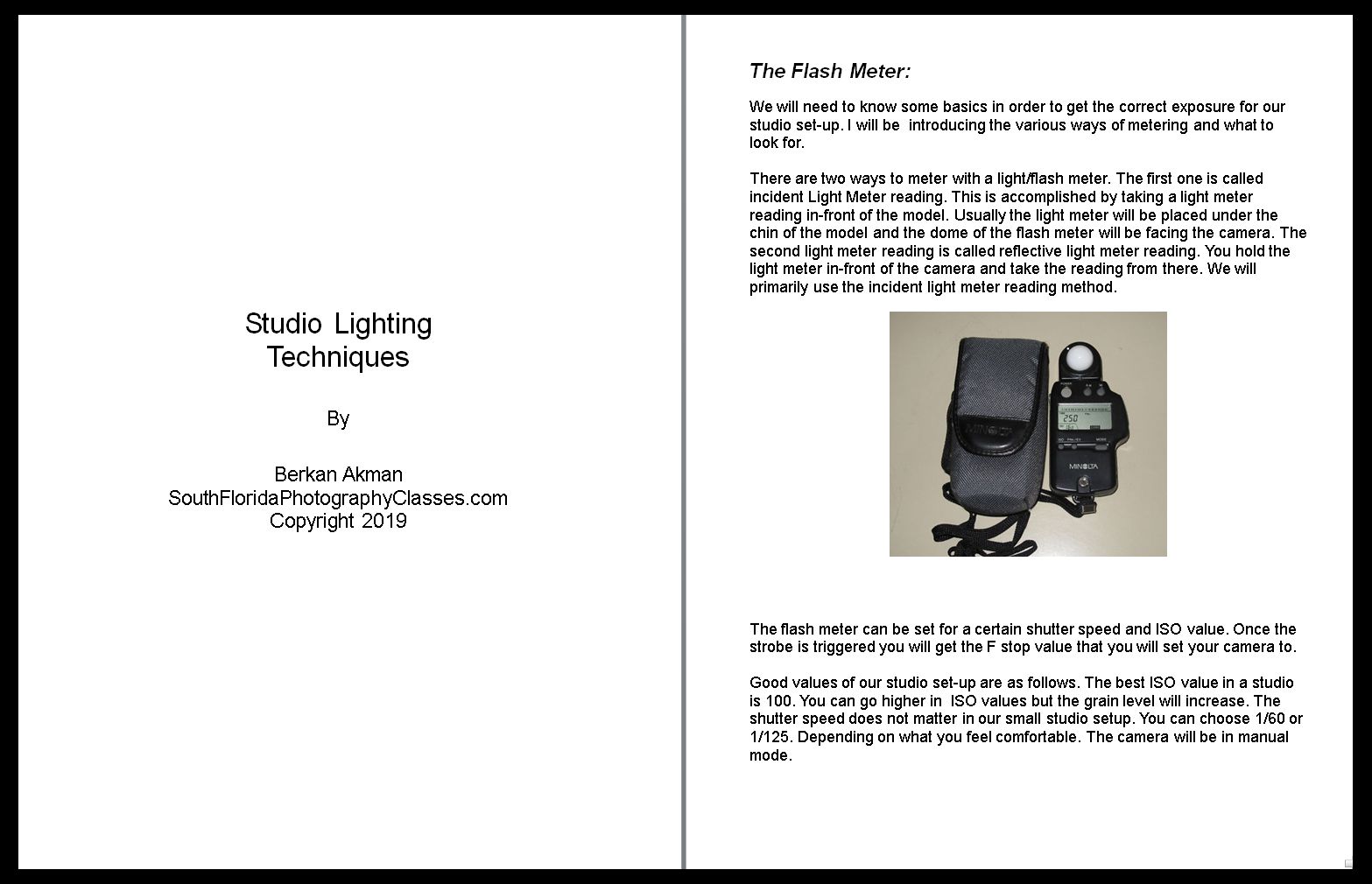 Studio Lighting - South Florida Photography Classes